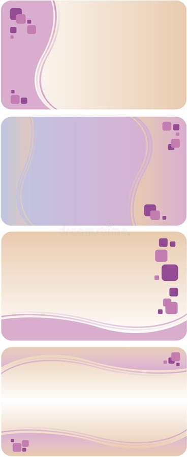 Violet Business Card Templates Stock Vector - Illustration of ...