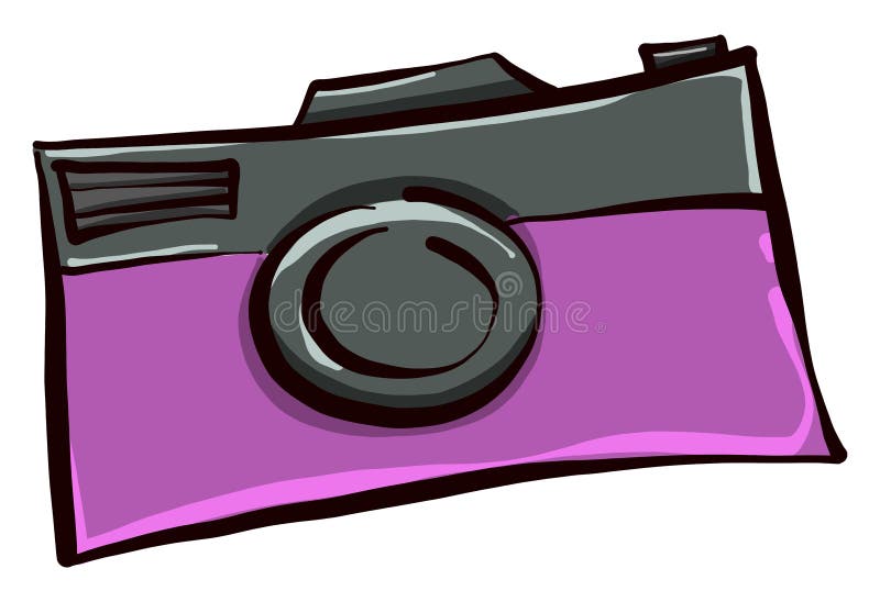 Violet Camera , Illustration, Vector Stock Vector - Illustration of ...