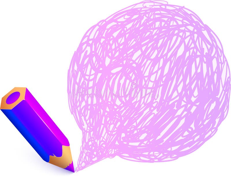 Violet Doodle Flowers Vector Seamless Pattern Stock Vector ...