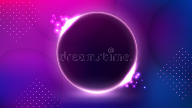 Violet Circle Hole Background, Elegant Violet Light Line. Widescreen ...