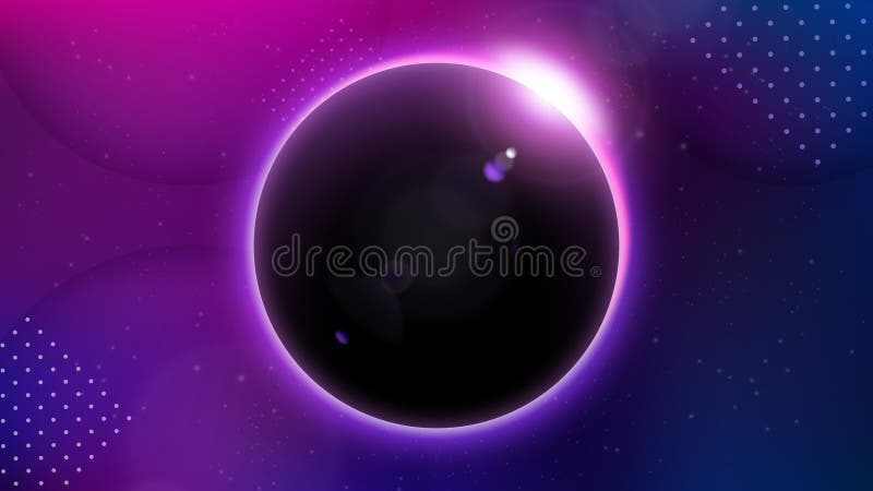 Violet Circle Hole Background, Elegant Violet Light Line. Widescreen ...