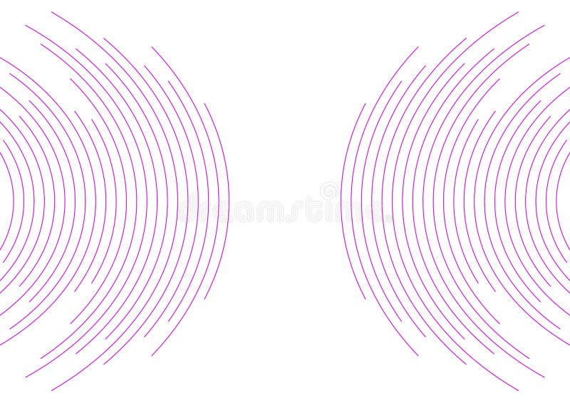 Violet Circular Lines Abstract Futuristic Tech Background Stock Vector ...