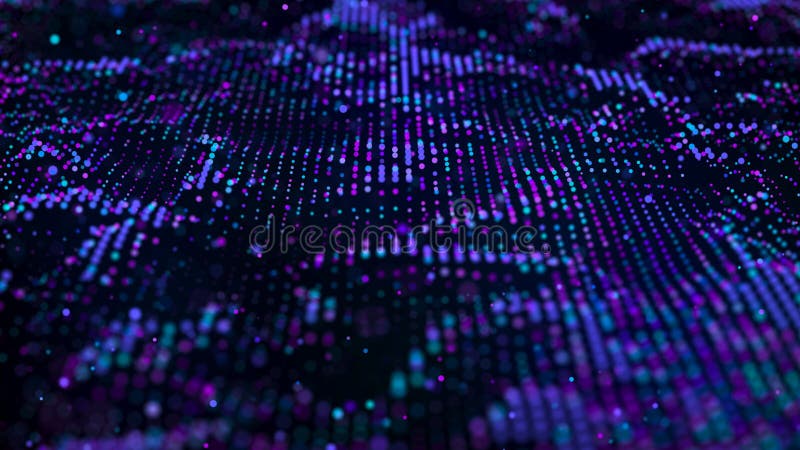 Violet Computer Technology Background. Big Data Visualization ...
