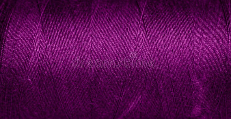 Violet Cotton Threads with Visible Details. Background Stock Image ...