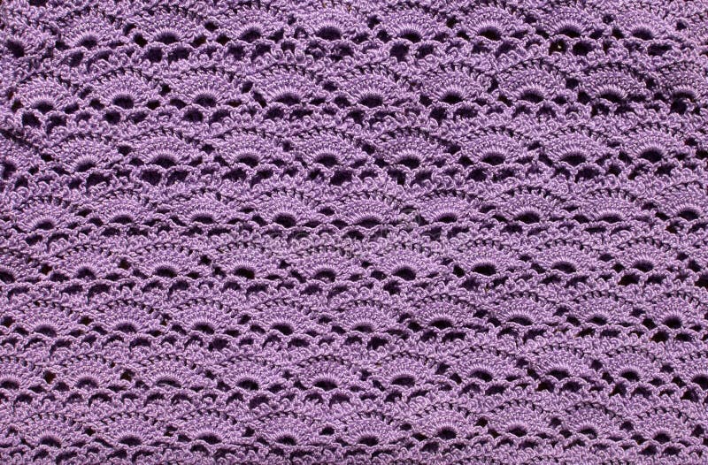 Violet Crocheted Pattern, Knitted Texture, Beautiful Purple Background ...