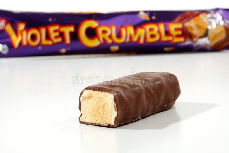 Violet Crumble Chocolate Bar Editorial Stock Photo - Image of crumble ...