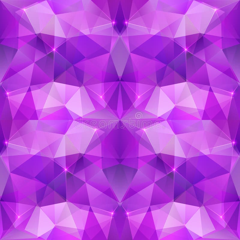 Violet Crystal Abstract Vector Seamless Pattern Stock Vector ...