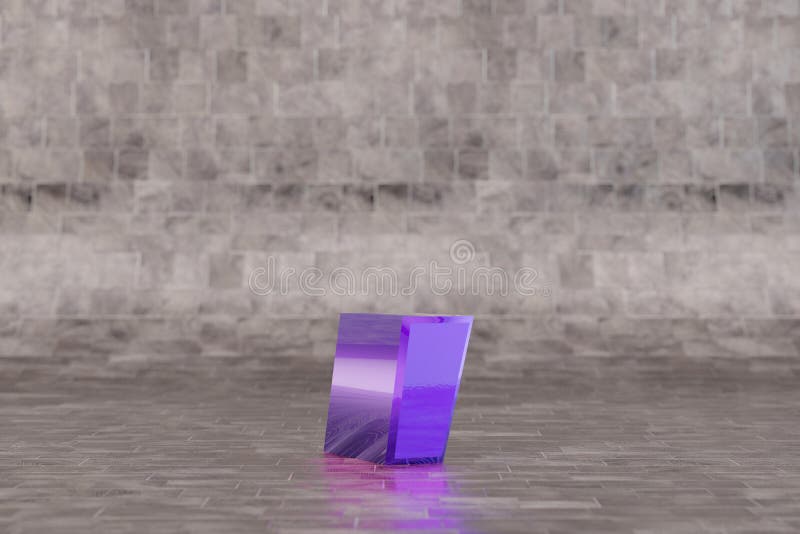Violet 3d Coma Symbol. Glossy Indigo Sign on Tile Background. 3d ...