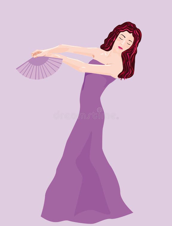 Violet dancing stock vector. Illustration of music, gesture - 10576577