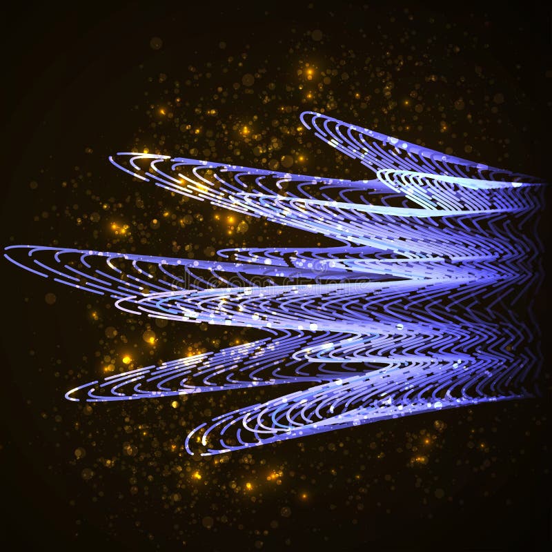 Violet digital flower stock vector. Illustration of bent - 109547410