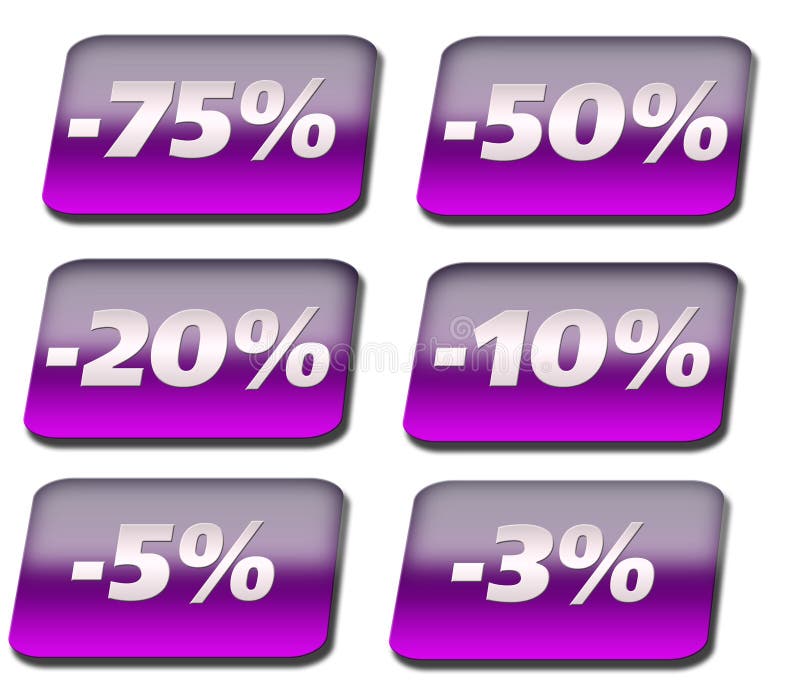 Discount web buttons stock vector. Illustration of sale - 5126524