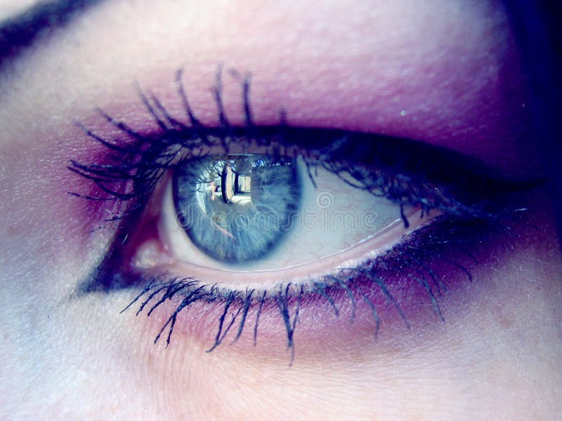 Modern and Stylish Coloured Eye Make-up Stock Image - Image of ...
