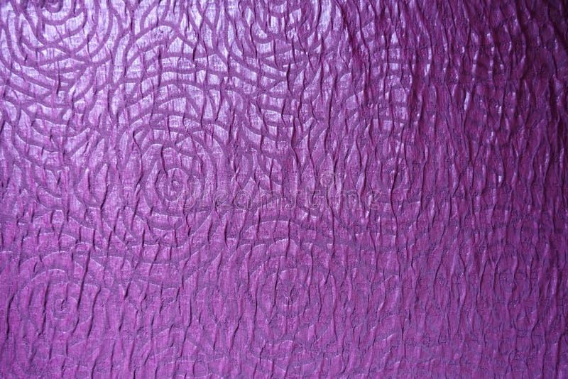 Violet Fabric with Floral Pattern Stock Photo - Image of glossy ...