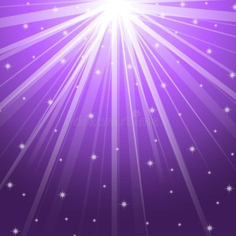 Violet Fading Background with Stars, Vector Illustration Stock Vector ...