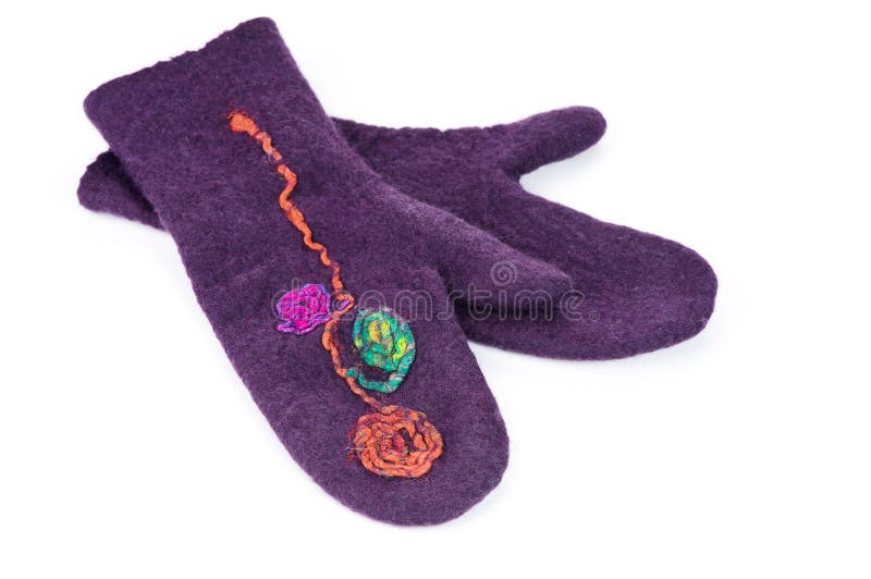 Violet Felt Mittens Stock Photos - Free & Royalty-Free Stock Photos ...