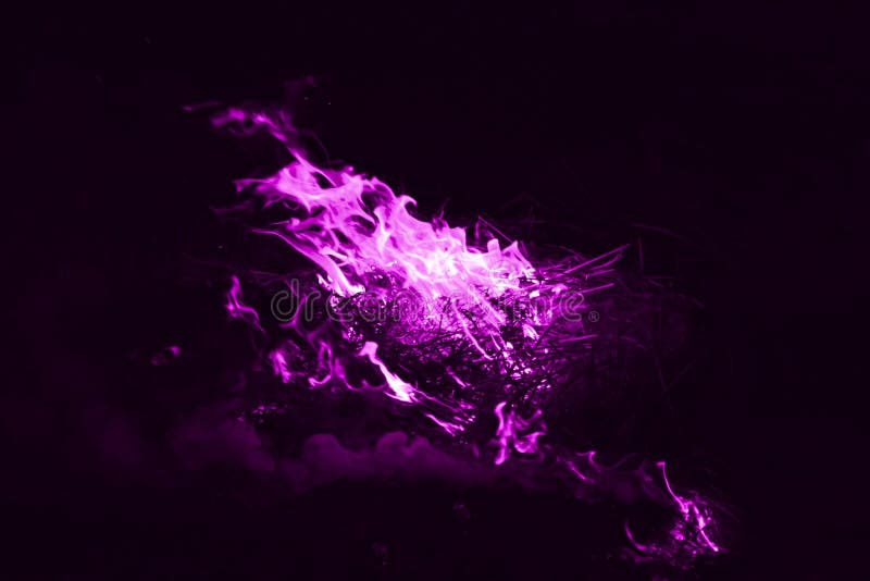 Violet Flame Energy Streaming Stock Photo - Image of background ...