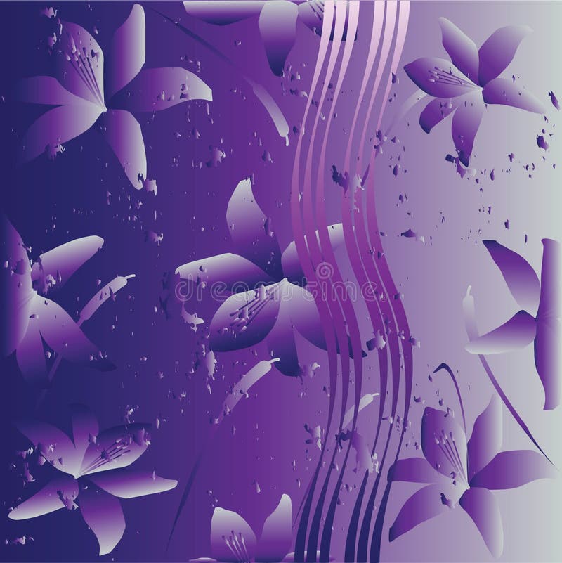 Violet Floral Background stock vector. Illustration of spring - 4684414