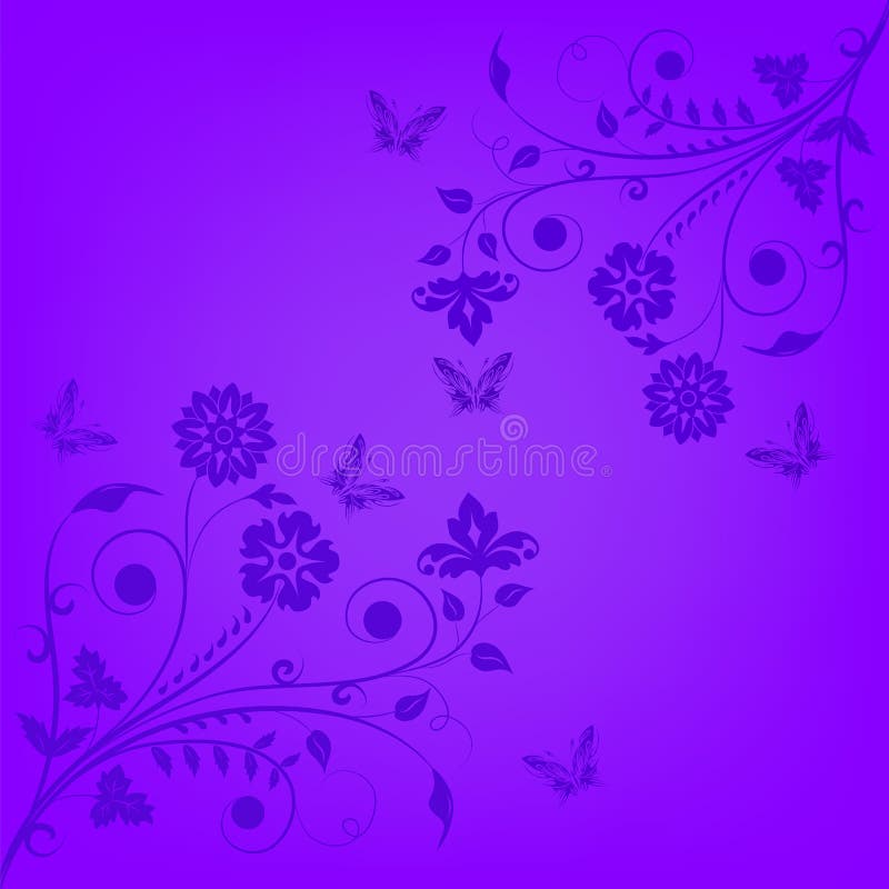 Violet floral banner stock illustration. Illustration of leaves - 30464869