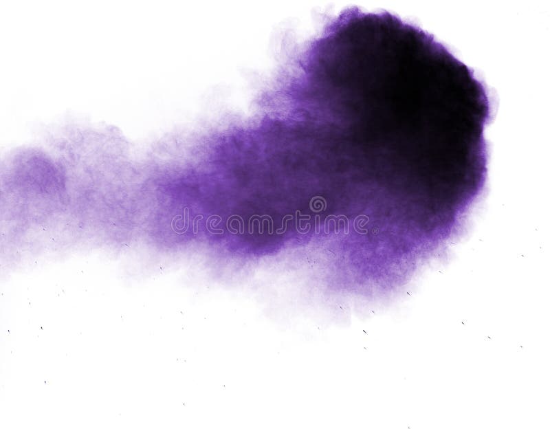 Violet flour smoke powder stock image. Image of cloud - 54235621