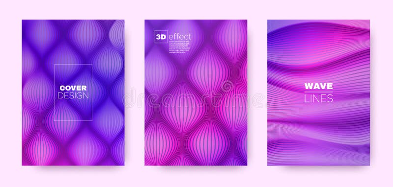 Violet Flow Cover. Pink Headline Concept Stock Vector - Illustration of ...