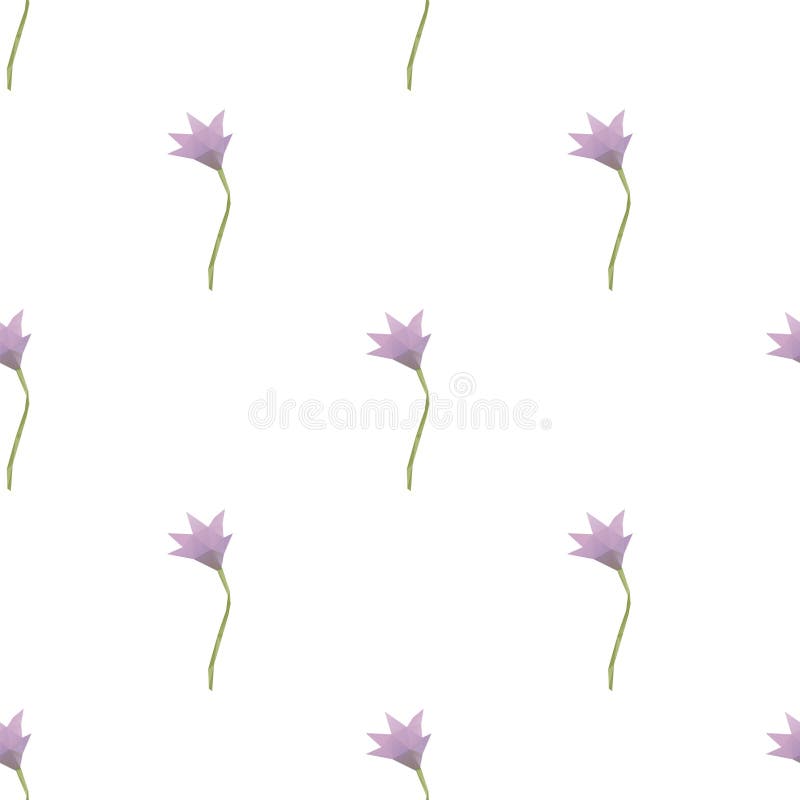 Violet Flower Triangle Triangle Shape Seamless Pattern Backgrounds ...