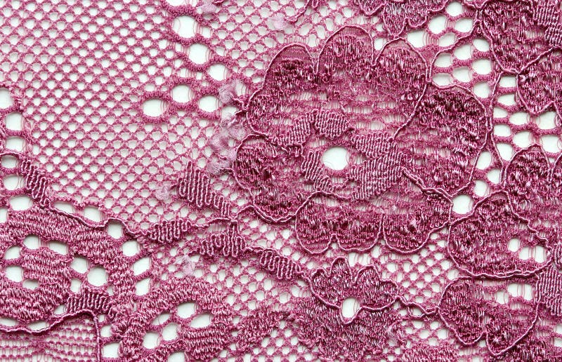 Violet Flowers Lace Material Texture Macro Shot Stock Image - Image of ...