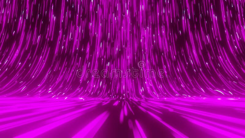 Violet Futuristic Stream. Digital Data Flow. Creative Abstract ...