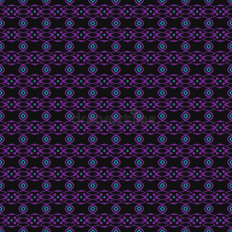 Violet Geometric Background in Traditional Tile Style. Design for ...