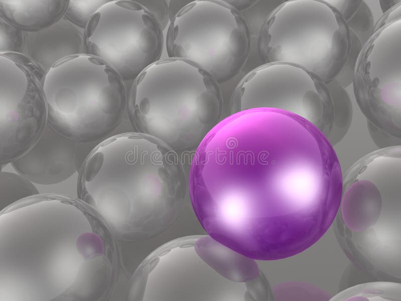 Violet and Grey Spheres As Abstract Background Stock Illustration ...