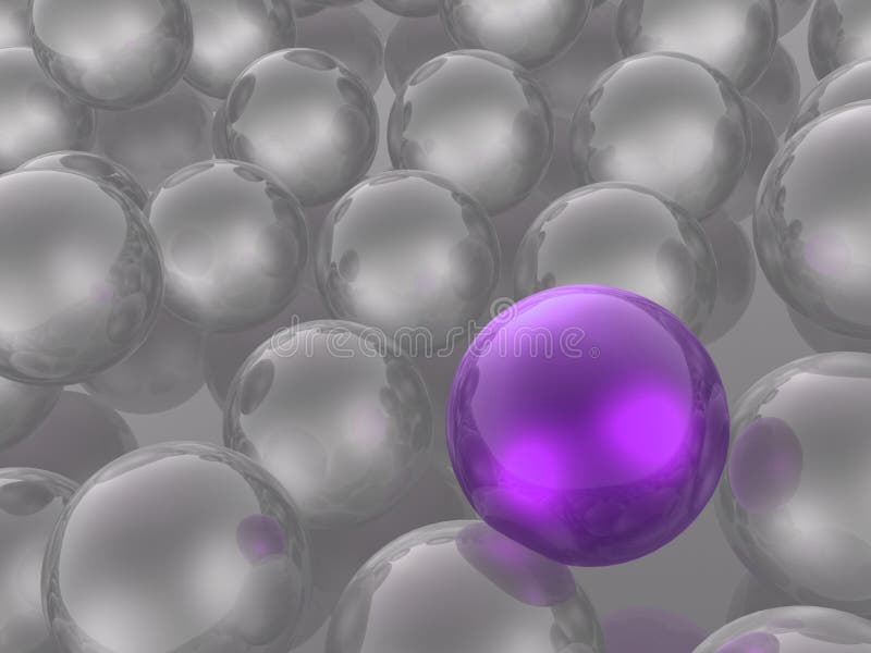 Violet and grey spheres stock illustration. Illustration of management ...