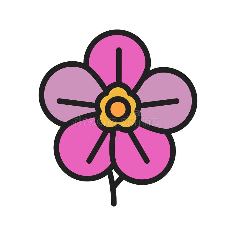 Violet Icon Image. stock vector. Illustration of violet - 287229940