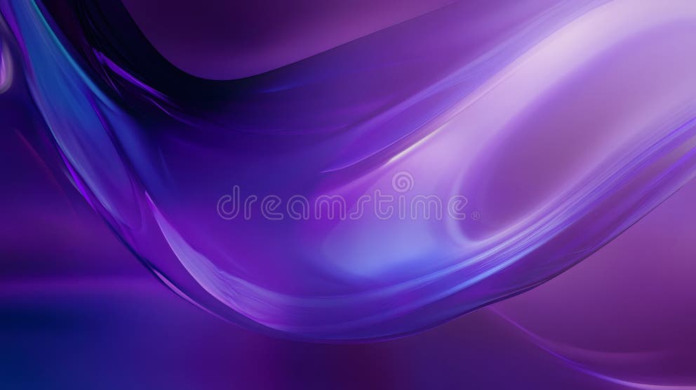 Violet and Indigo Glowing Layers Moving in Harmony, Smooth and Fluid ...