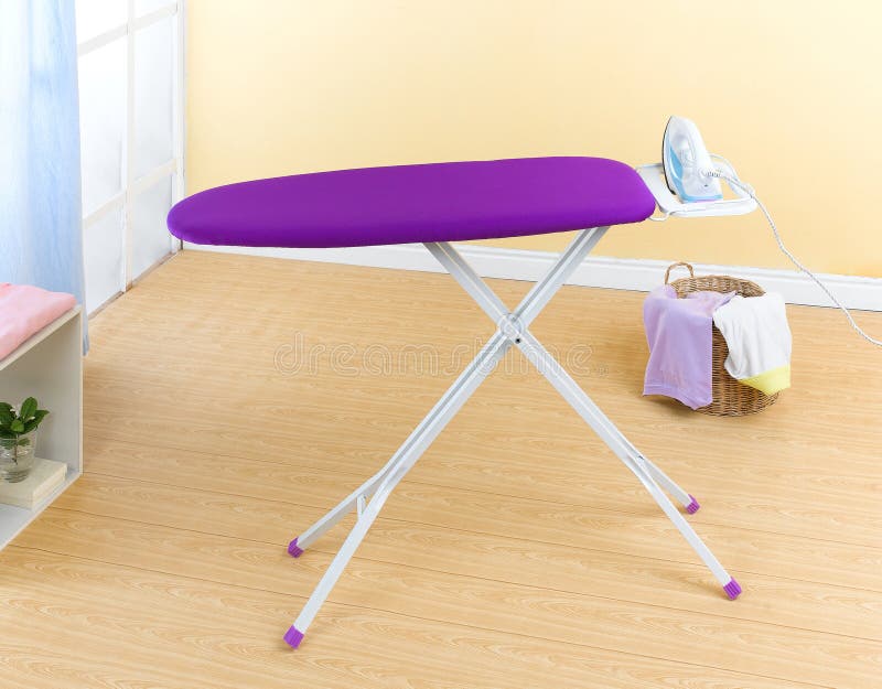 Violet ironing stand stock image. Image of smooth, safe - 20790809