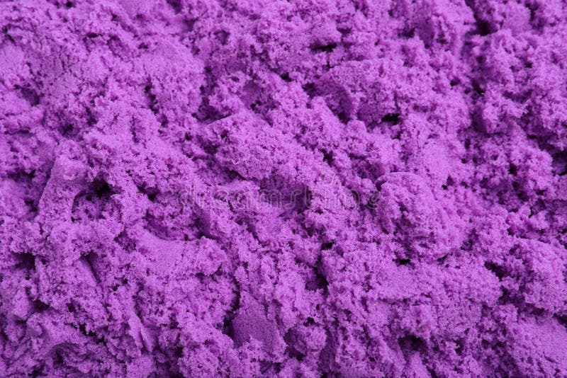 Violet Kinetic Sand As Background, Closeup View Stock Image - Image of ...