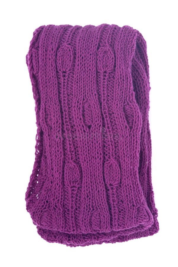Violet knit wool scarf stock image. Image of material - 78281587