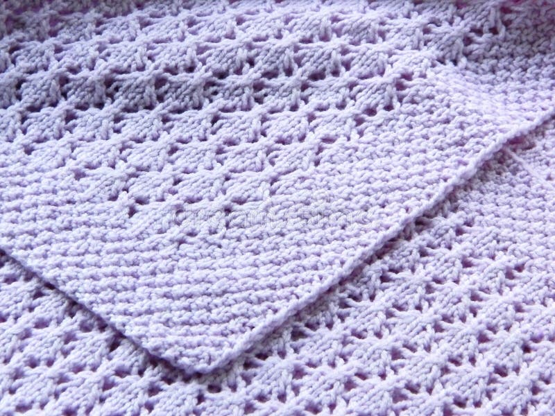 Violet knitted blanket stock photo. Image of home, merino - 78969292