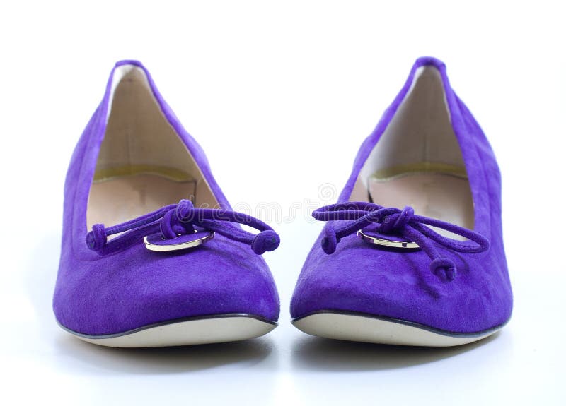 Violet lady s shoes 2 stock photo. Image of female, fashion - 8454984