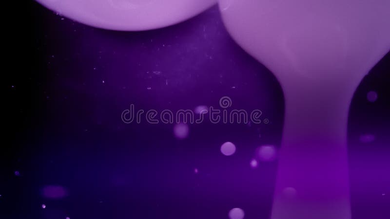 Violet Lava Bubbles Flowing in Liquid Against Gradient Background Stock ...