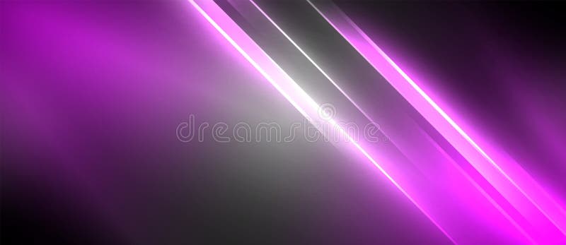 A Violet Light Beam Shines on a Dark Backdrop, Creating a Vivid Visual ...