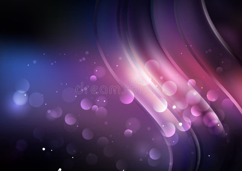 Violet Light Rays, Flash Purple Horizontal Line Stock Vector ...