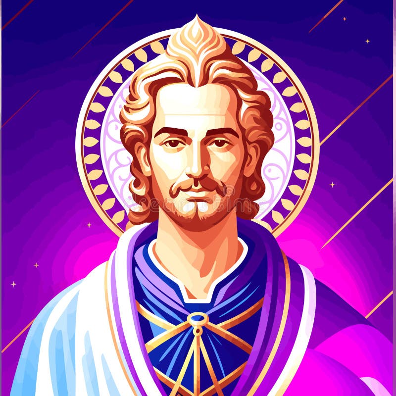 Violet Light Glow Flame St Germain Illustration Holy Stock Illustration ...