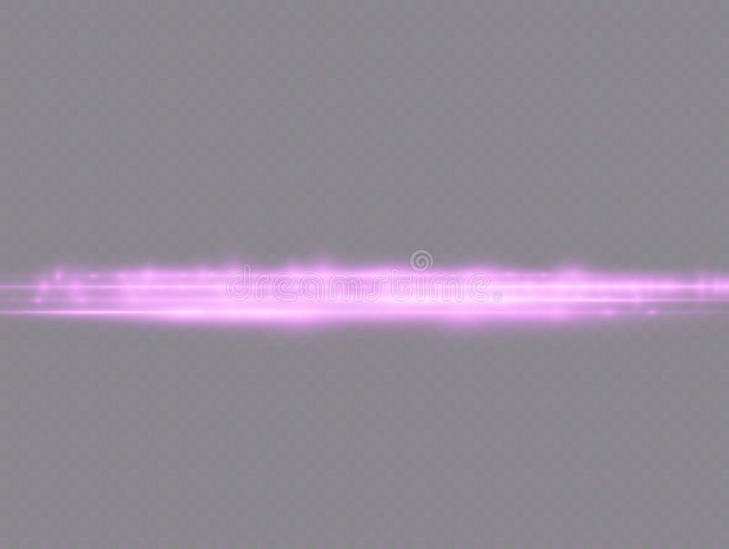 Violet Light Rays, Flash Purple Horizontal Line Stock Vector ...