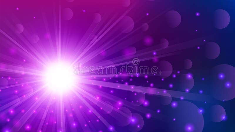 Violet Light Shining Background, Elegant Illuminated Light, Widescreen ...