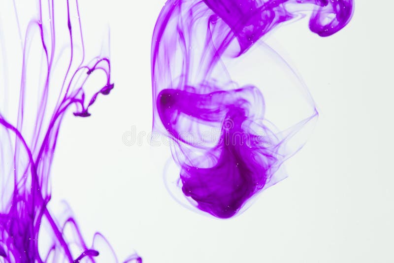 Violet liquid in water stock image. Image of making, design - 48801005