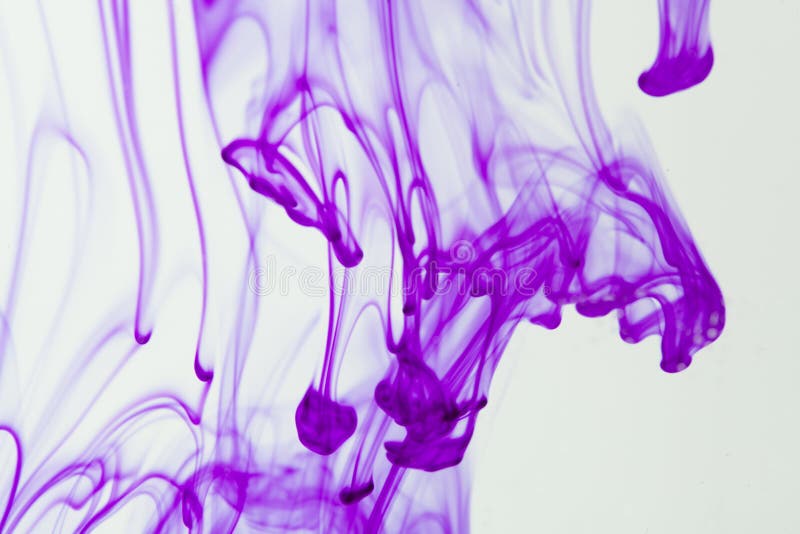 Red and Violet Liquid in Water Stock Image - Image of digital, blue ...