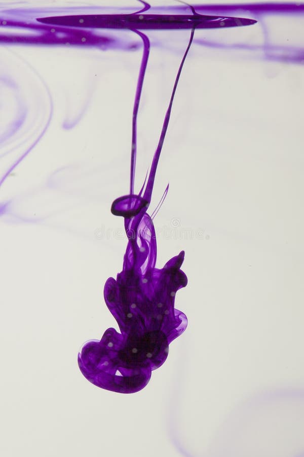 Violet liquid in water stock photo. Image of design, background - 48801022