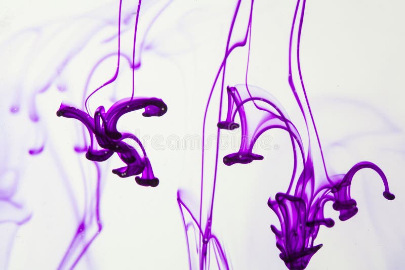 Violet liquid in water stock image. Image of growth, color - 48801027