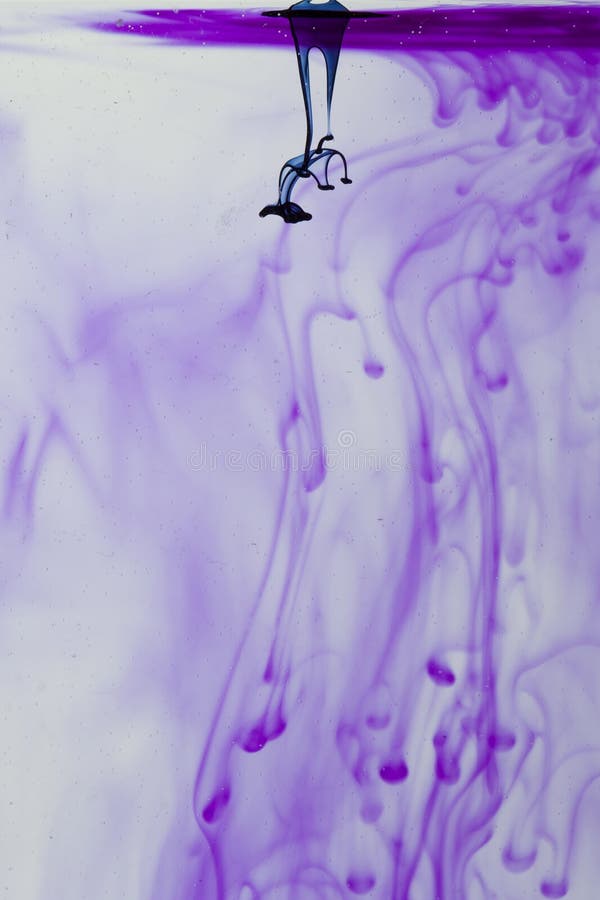 Violet liquid in water stock photo. Image of mist, colour - 48801038