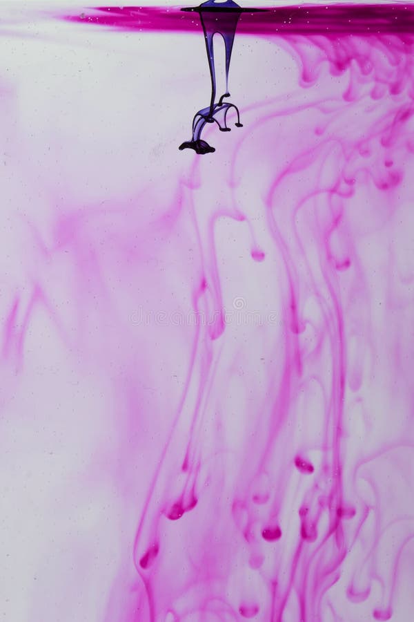 Violet liquid in water stock image. Image of liquid, forms - 53140909