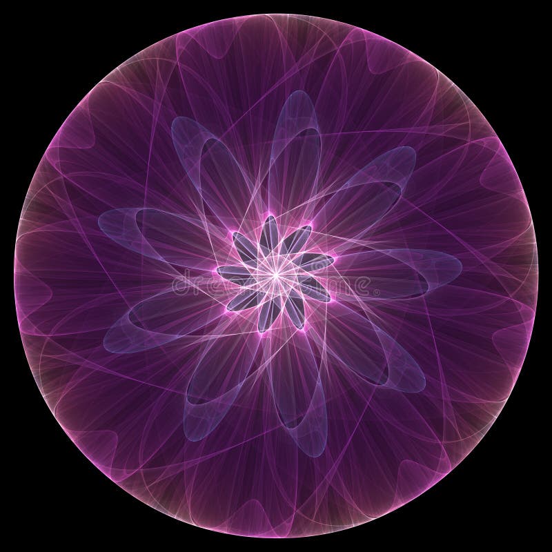 Violet mandala stock illustration. Illustration of background - 1887825